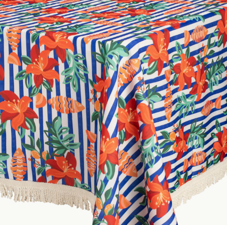 Fringed Tablecloth - Kollab – Fiorella Florals